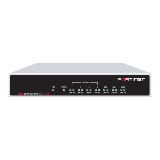 FORTINET FORTIGATE FORTIGATE-60 FIREWALL INSTALL MANUAL | ManualsLib