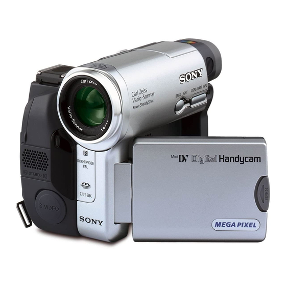 SONY DCR-TRV33 SERVICE MANUAL Pdf Download | ManualsLib