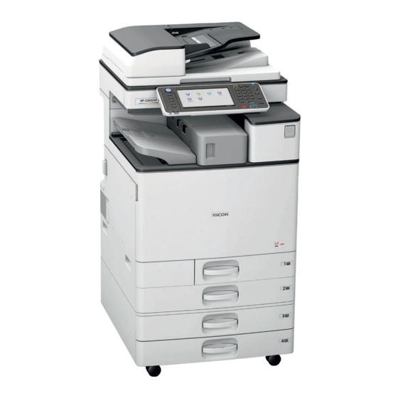 RICOH MP C3003 SERIES MANUAL Pdf Download | ManualsLib