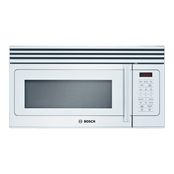 BOSCH HMV 3051 U INSTALLATION INSTRUCTIONS MANUAL Pdf Download | ManualsLib