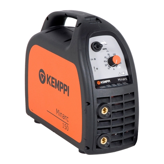 KEMPPI MINARC 150 AU OPERATION INSTRUCTIONS MANUAL Pdf Download ...