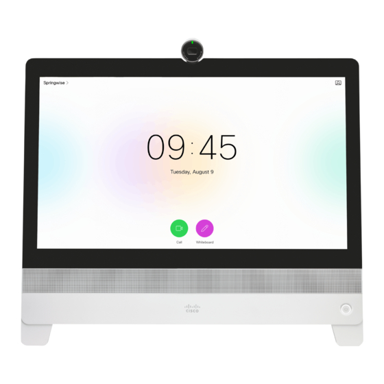 CISCO DX SERIES GETTING STARTED MANUAL Pdf Download | ManualsLib