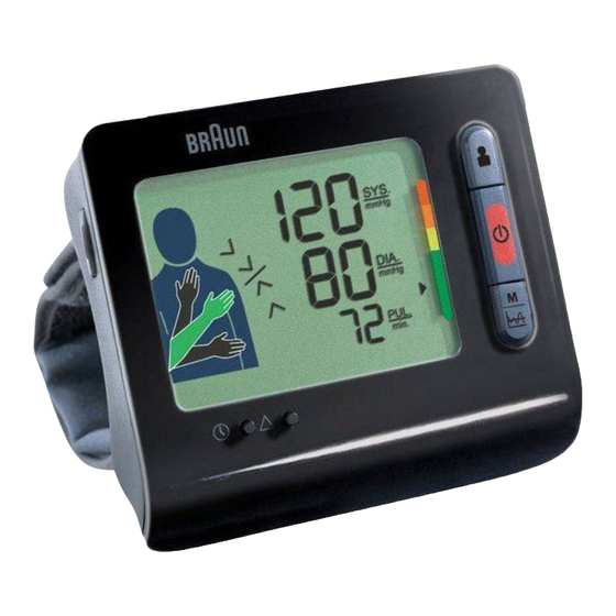 BRAUN VITALSCAN BPW 4300 MANUAL Pdf Download | ManualsLib