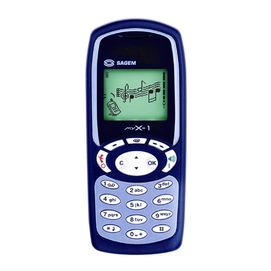 SAGEM MYX-1 MANUAL Pdf Download | ManualsLib
