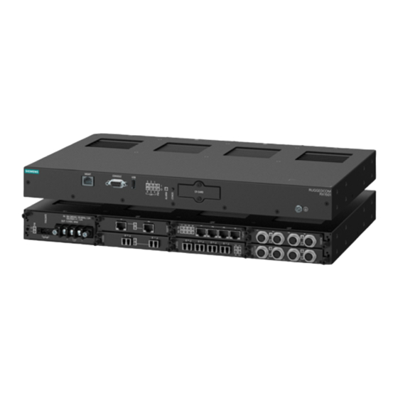 SIEMENS SIMATIC NET RUGGEDCOM RX1501 INSTALLATION MANUAL Pdf Download ...