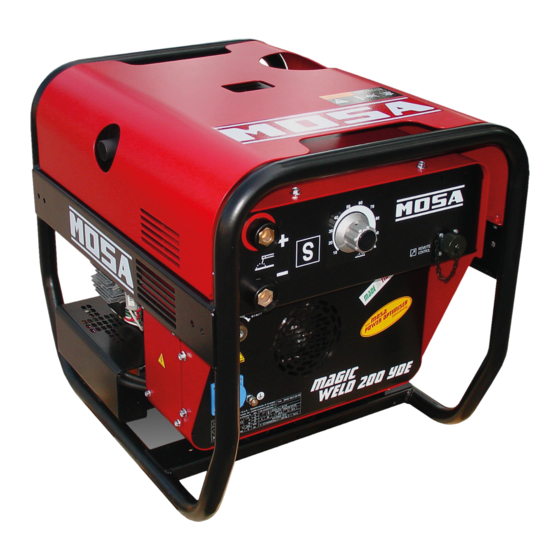 MOSA WELD MAGIC WELD 200 YDE USE AND MAINTENANCE MANUAL Pdf Download ...