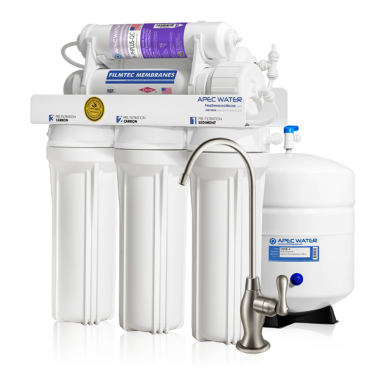 APEC WATER RO-PH90 INSTALLATION INSTRUCTIONS & OWNER'S MANUAL Pdf ...