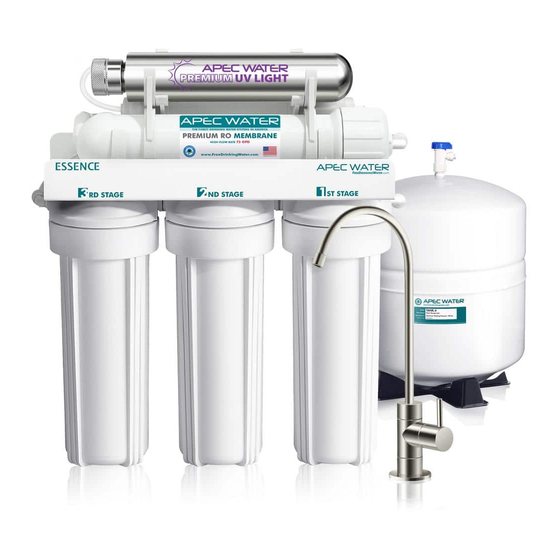 APEC WATER ESSENCE SERIES INSTALLATION INSTRUCTIONS & OWNER'S MANUAL ...