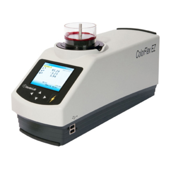 HUNTERLAB COLORFLEX EZ CITRUS USER MANUAL Pdf Download | ManualsLib