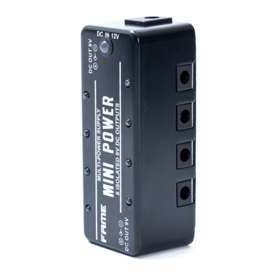 FAME MINI POWER USER MANUAL Pdf Download | ManualsLib