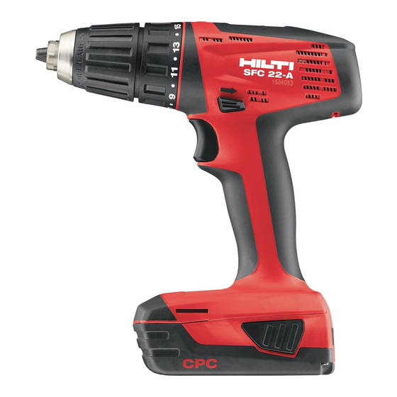 HILTI SF 22-A MANUAL Pdf Download | ManualsLib