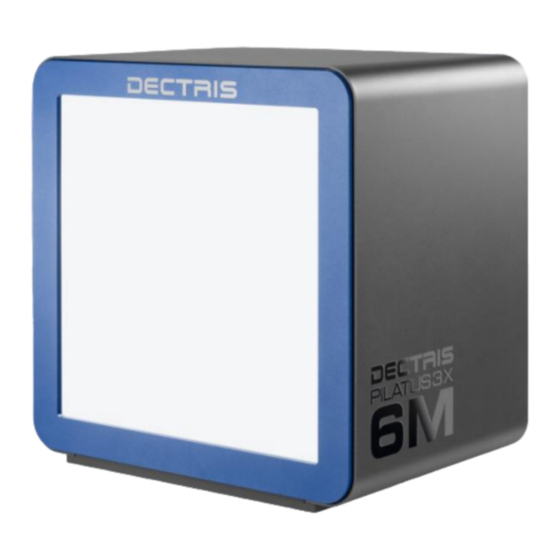 DECTRIS PILATUS3 S 6M TECHNICAL SPECIFICATIONS Pdf Download | ManualsLib