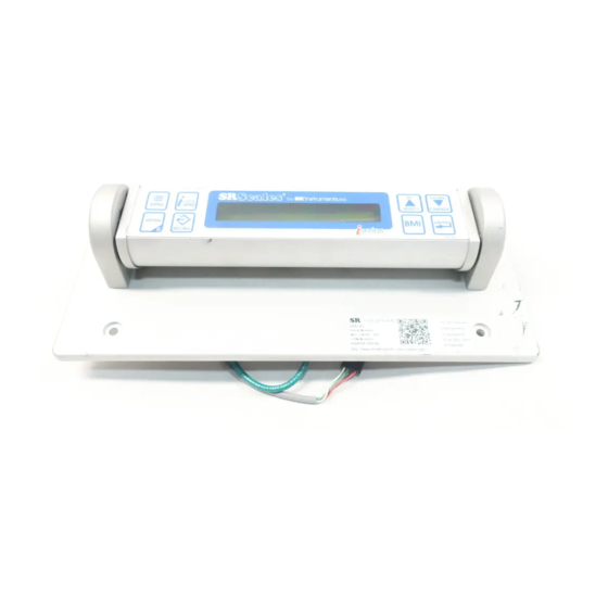 SR INSTRUMENTS SR SCALES SR463IR-PH SERIES OPERATING AND SERVICE MANUAL ...