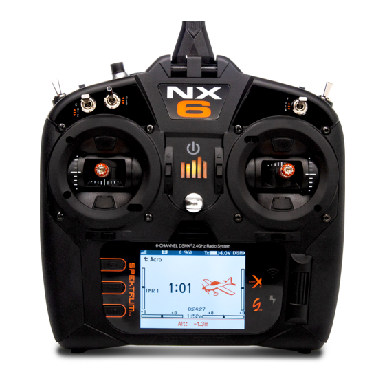 SPEKTRUM NX6 INSTRUCTION MANUAL Pdf Download | ManualsLib