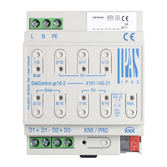 IPAS DALICONTROL GC16 OPERATING AND MOUNTING INSTRUCTIONS Pdf Download ...