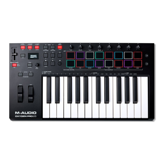 M-AUDIO OXYGEN PRO SERIES USER MANUAL Pdf Download | ManualsLib