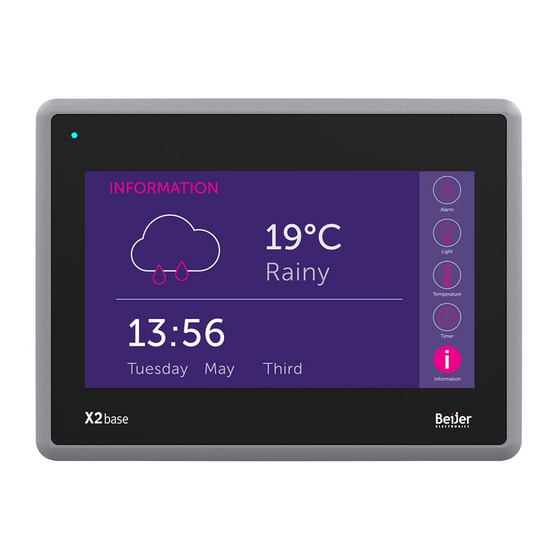 BEIJER ELECTRONICS X2 BASE 7 V2 HP MANUAL Pdf Download | ManualsLib
