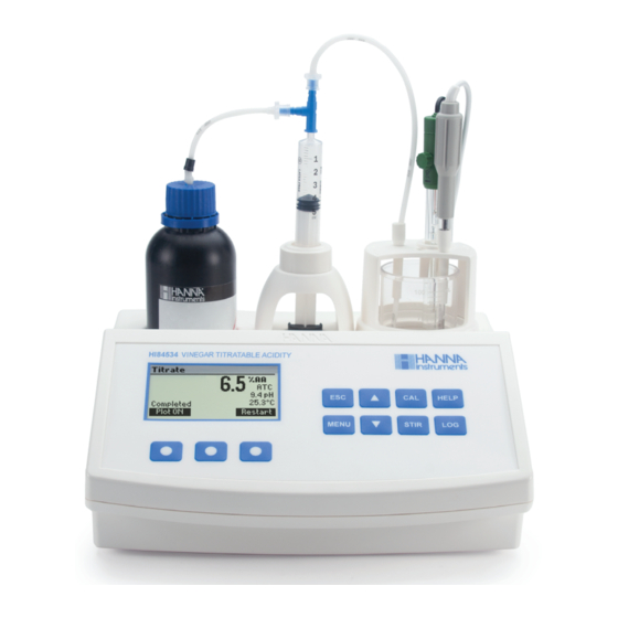 HANNA INSTRUMENTS HI84534 INSTRUCTION MANUAL Pdf Download | ManualsLib