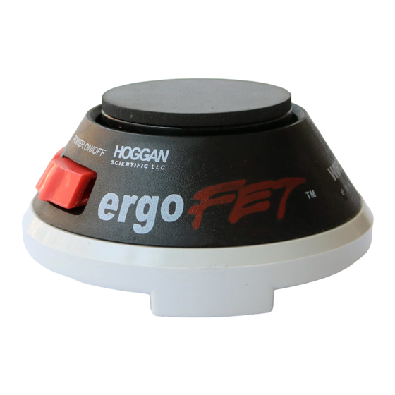 HOGGAN SCIENTIFIC ERGOFET USER MANUAL Pdf Download | ManualsLib