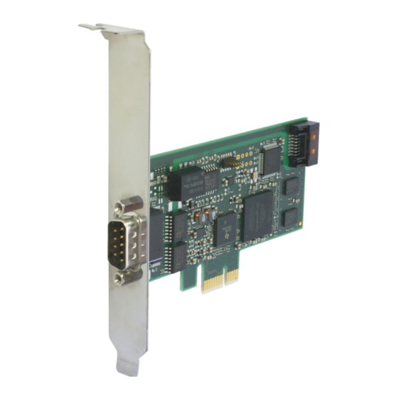 HMS IXXAT FLEXRAY FR-IB100/PCIE USER MANUAL Pdf Download | ManualsLib