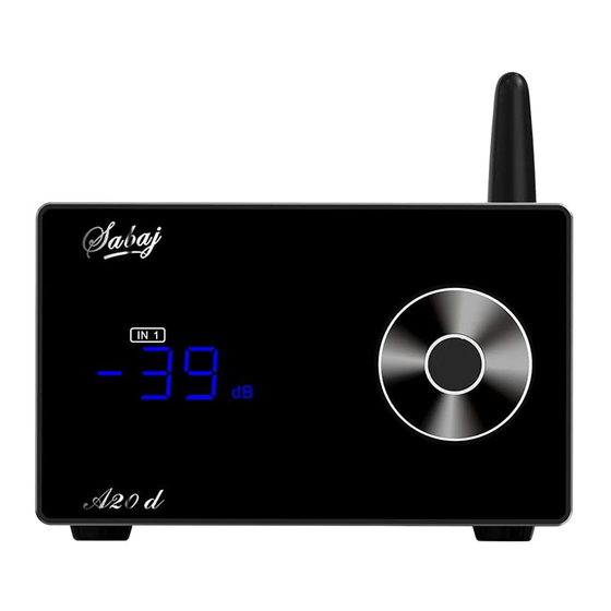 SABAJ A20D USER MANUAL Pdf Download | ManualsLib