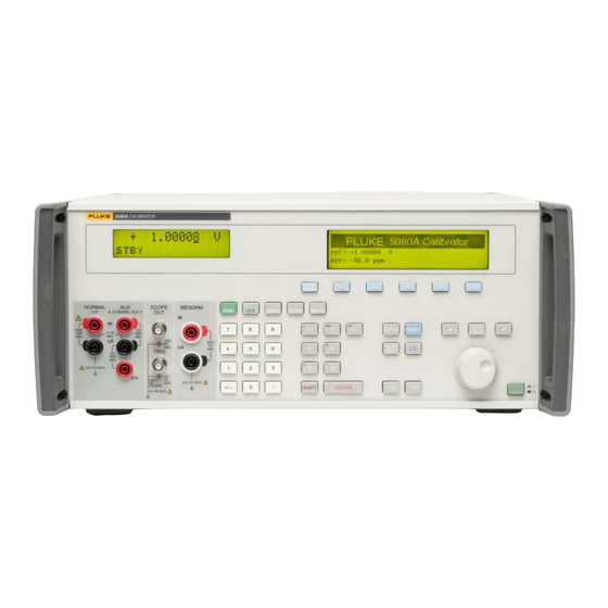 FLUKE CALIBRATION 5080A CALIBRATION MANUAL Pdf Download | ManualsLib