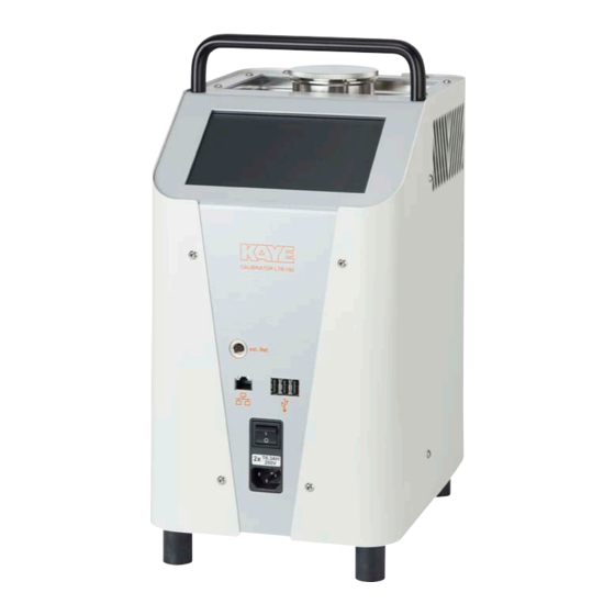 KAYE LTR-150 OPERATING MANUAL Pdf Download | ManualsLib