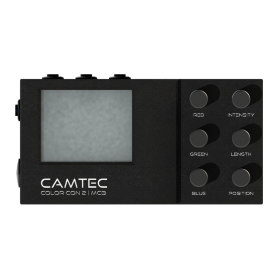 CAMTEC COLOR-CON 2 MANUAL Pdf Download | ManualsLib