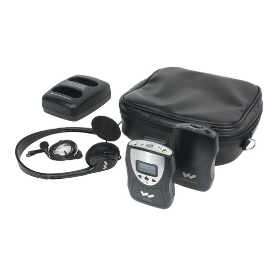 WILLIAMS SOUND HEARING HELPER PERSONAL FM SYSTEM PFM 300 SET UP MANUAL ...