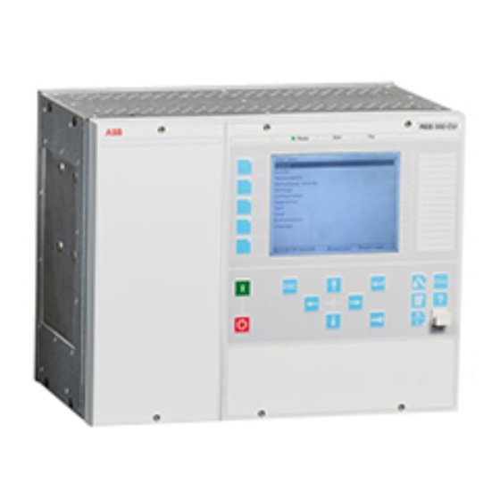 ABB RELION REB500 ENGINEERING MANUAL Pdf Download | ManualsLib