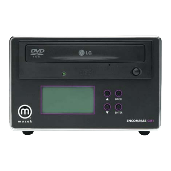 MUZAK ENCOMPASS CM1 QUICK START MANUAL Pdf Download | ManualsLib