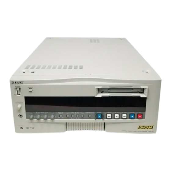 SONY DSR-80 SERVICE MANUAL Pdf Download | ManualsLib