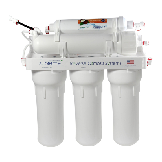 SUPREME RO5 INSTALLATION MANUAL Pdf Download | ManualsLib