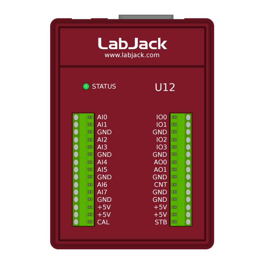 LABJACK U12 QUICK START MANUAL Pdf Download | ManualsLib