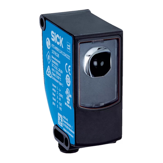 SICK KTS CORE OPERATING INSTRUCTIONS MANUAL Pdf Download | ManualsLib