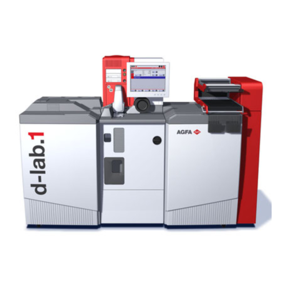 AGFA D-LAB.1 SERVICE INSTRUCTIONS MANUAL Pdf Download | ManualsLib
