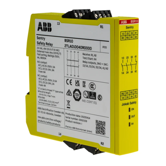 ABB BSR10 CONNECTION DIAGRAMS Pdf Download | ManualsLib