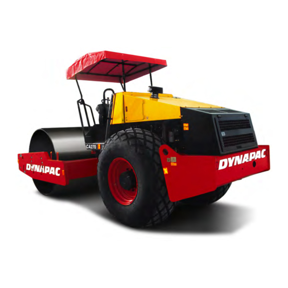 DYNAPAC CA270 INSTRUCTION MANUAL Pdf Download | ManualsLib