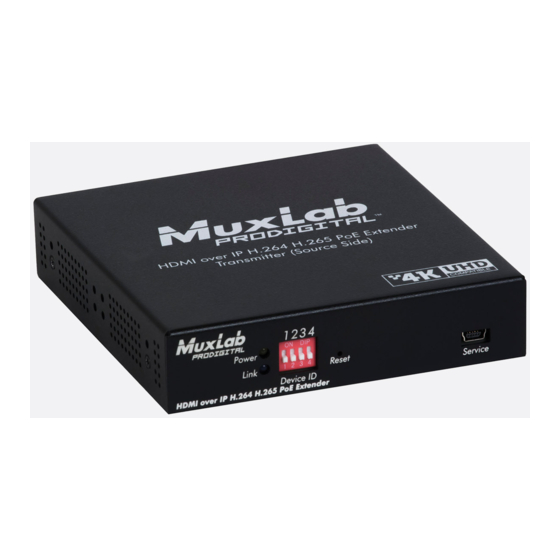 MUXLAB 500771-TX QUICK INSTALLATION MANUAL Pdf Download | ManualsLib
