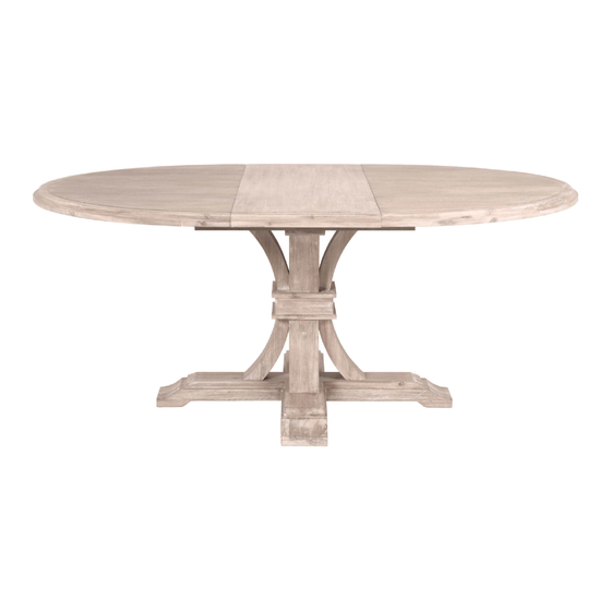 ESSENTIALS FOR LIVING DEVON ROUND EXTENSION DINING TABLE 6070.NG ASSEMBLY INSTRUCTIONS Pdf ...