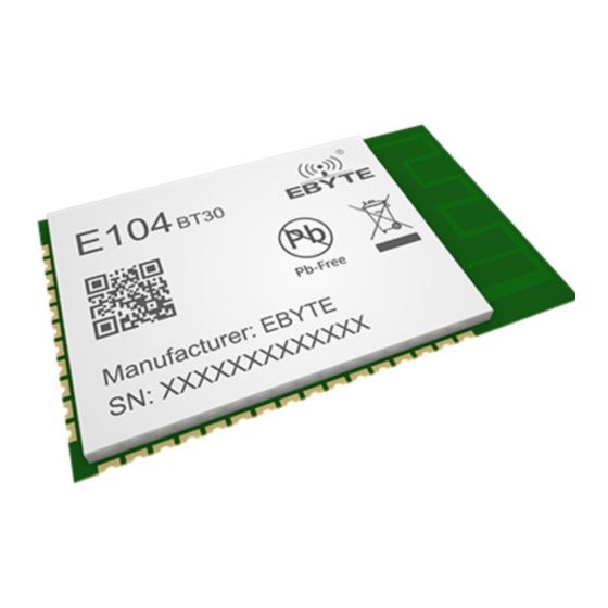 EBYTE E104-BT30 USER MANUAL Pdf Download | ManualsLib