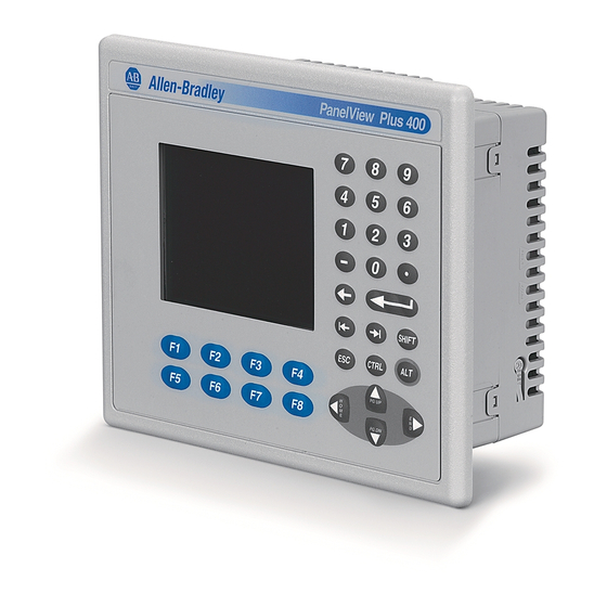 ROCKWELL AUTOMATION VICPAS PANELVIEW PLUS COMPACT 400 USER MANUAL Pdf ...