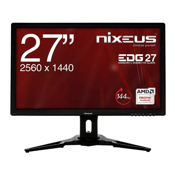 NIXEUS FREESYNC EDG 27 USER MANUAL Pdf Download | ManualsLib