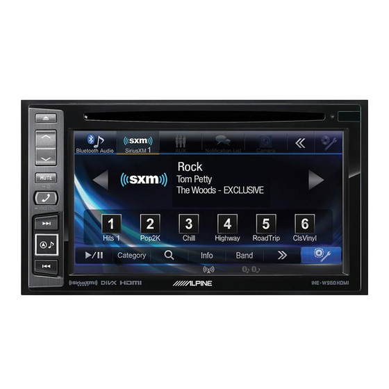 ALPINE INE-W960HDMI OWNER'S MANUAL Pdf Download | ManualsLib