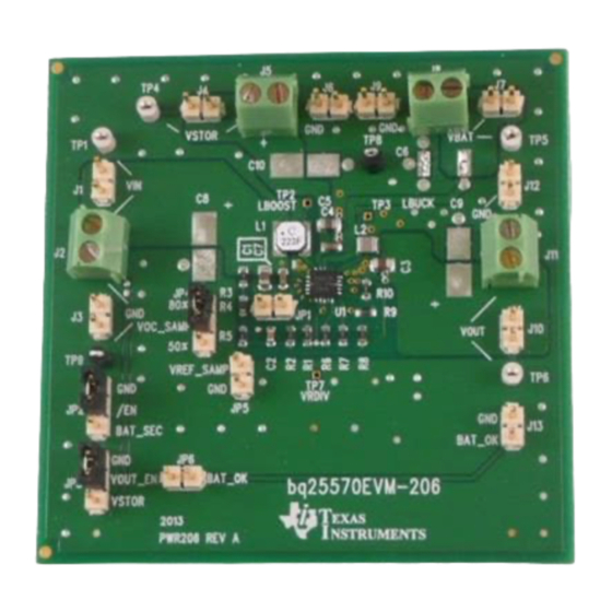 TEXAS INSTRUMENTS BQ25570 USER MANUAL Pdf Download | ManualsLib