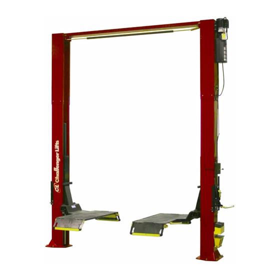 CHALLENGER LIFTS VERSYMMETRIC CL10 INSTALLATION, OPERATION ...