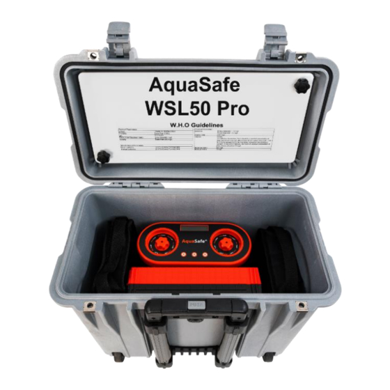 AQUASAFE WSL50 PRO INSTRUCTION MANUAL Pdf Download | ManualsLib