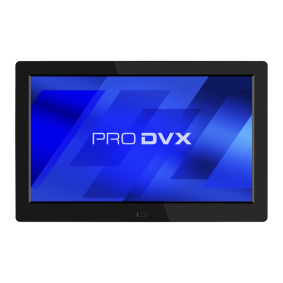 PRO DVX SD SERIES USER MANUAL Pdf Download | ManualsLib