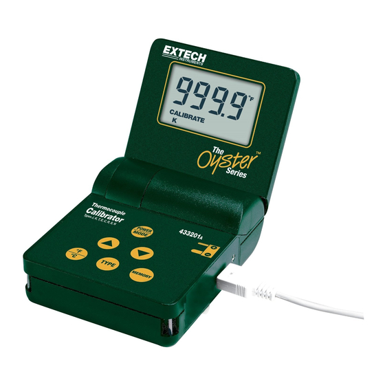 EXTECH INSTRUMENTS OYSTER-16 USER MANUAL Pdf Download | ManualsLib