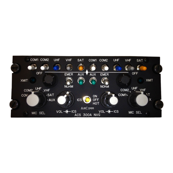 AIR COMM SYSTEMS ACS 300A-100 INSTALLATION AND OPERATION MANUAL Pdf ...